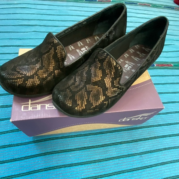 Dansko | Shoes | Dansko Olivia Snake Slip On Flats | Poshmark